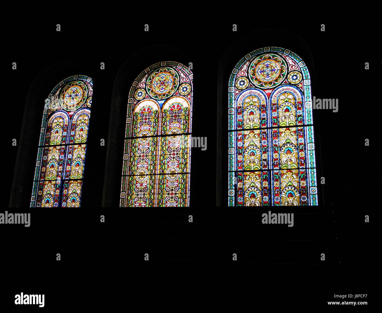 church, window, porthole, dormer window, pane, coloured, colourful ...
