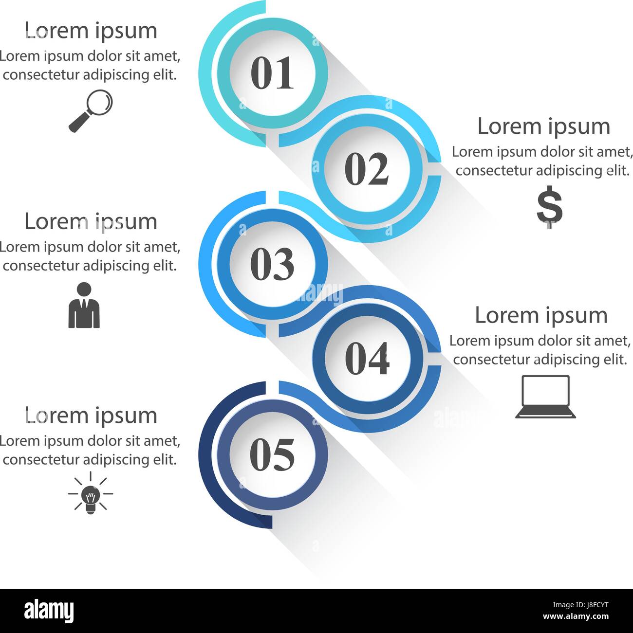 3D infographic design template and marketing icons Stock Vector Image ...