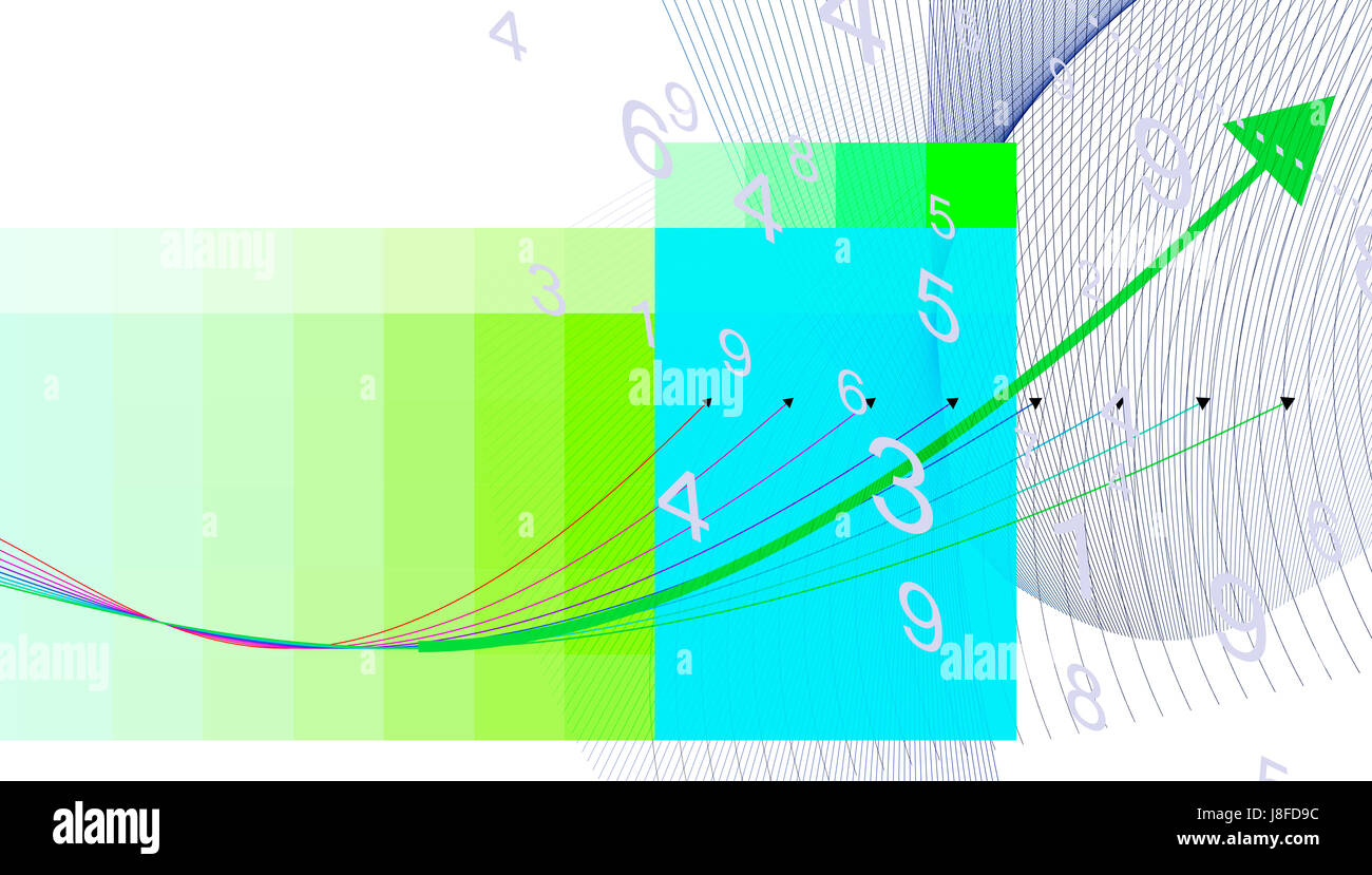 graphic, illustration, bend, curves, economic situation, economy, count ...