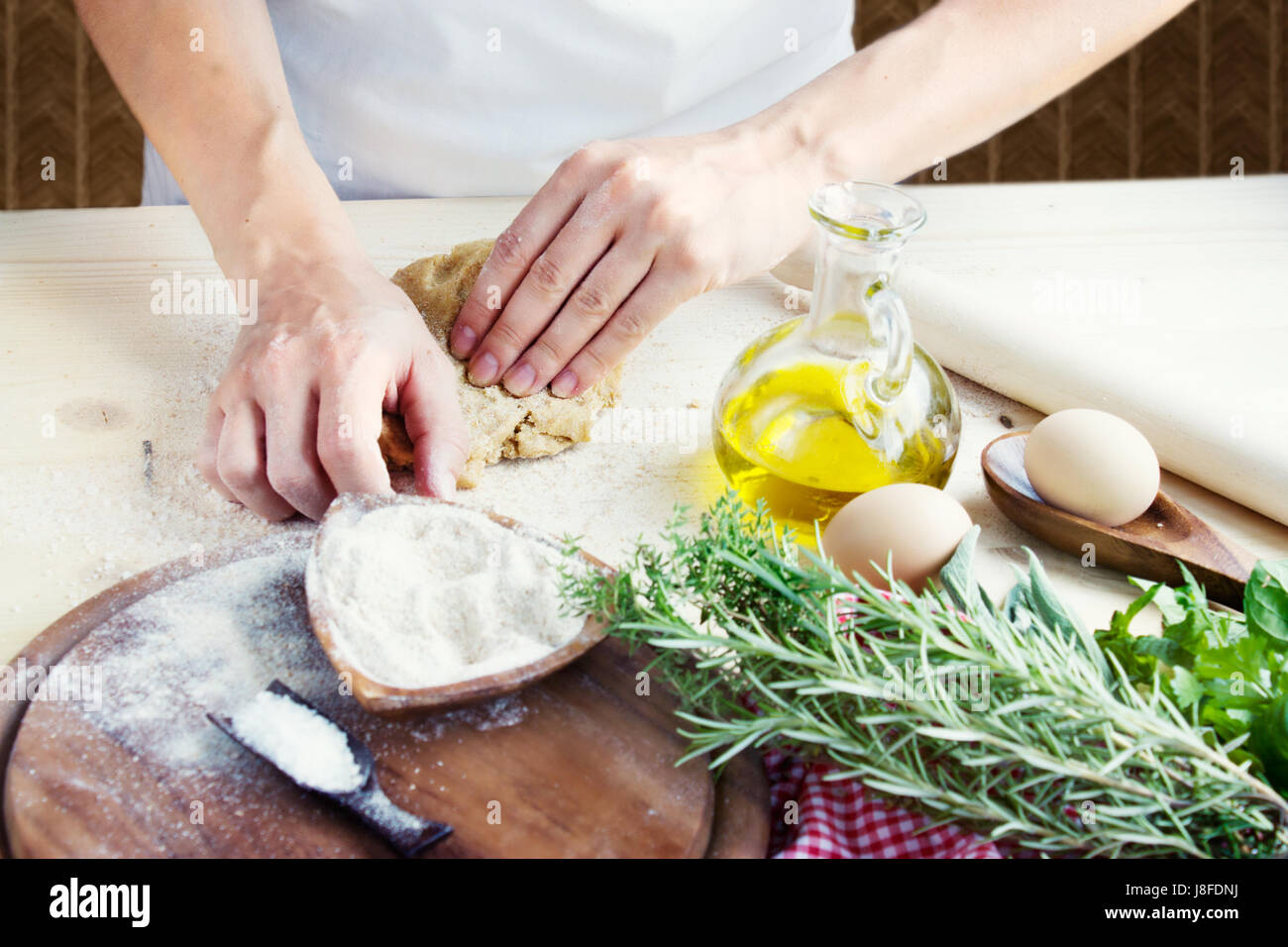 woman, kitchen, cuisine, boil, cooks, boiling, cooking, flour, pizza ...