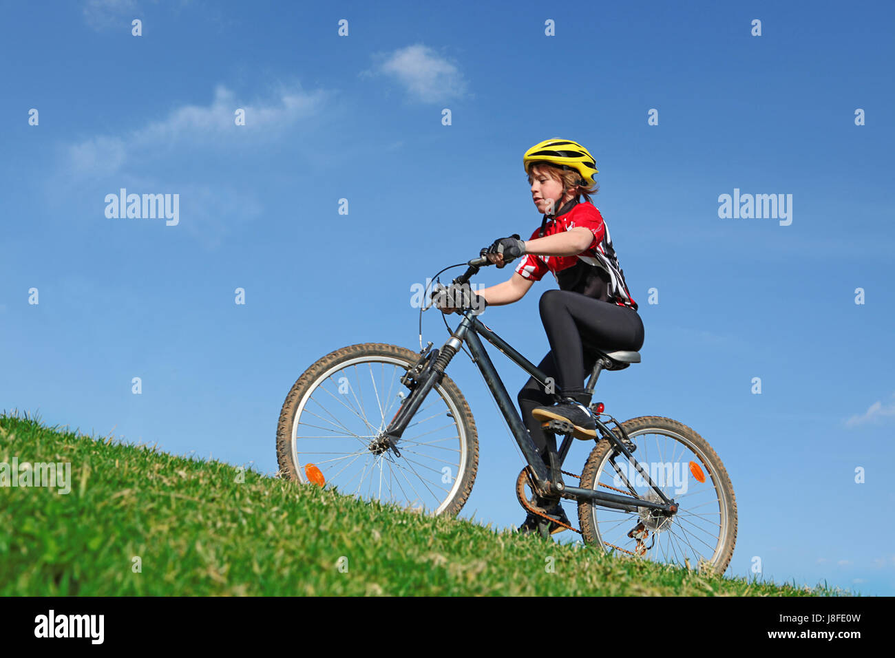 ride, riding, kid, bike, bicycle, cycle, boy, lad, male youngster ...