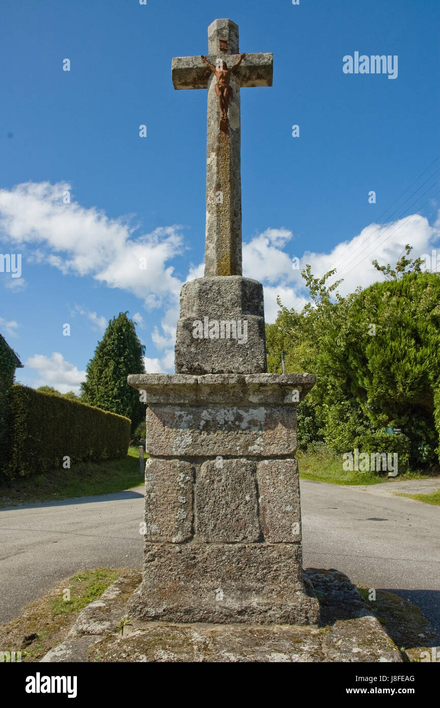 religion, stone, cross, hedge, crucifix, granite, christianity ...