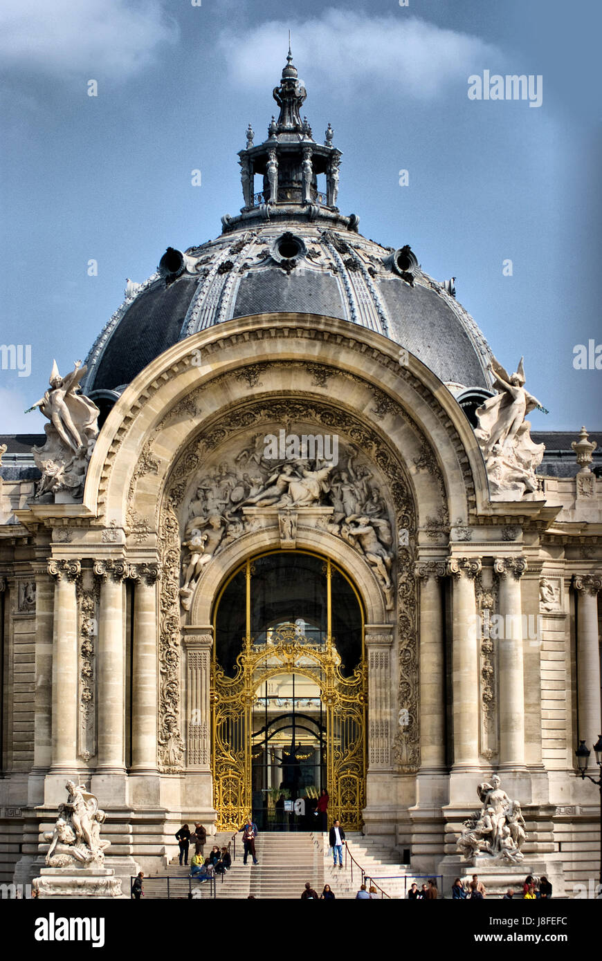 stairs, monument, stone, dome, entrance, europe, marble, golden, paris ...