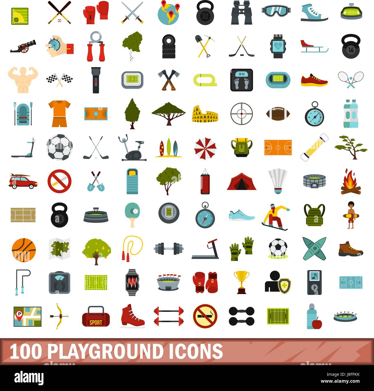 100 playground icons set, flat style Stock Vector Image & Art - Alamy 100 playground icons set, flat style Stock Vector Image & Art - Alamy