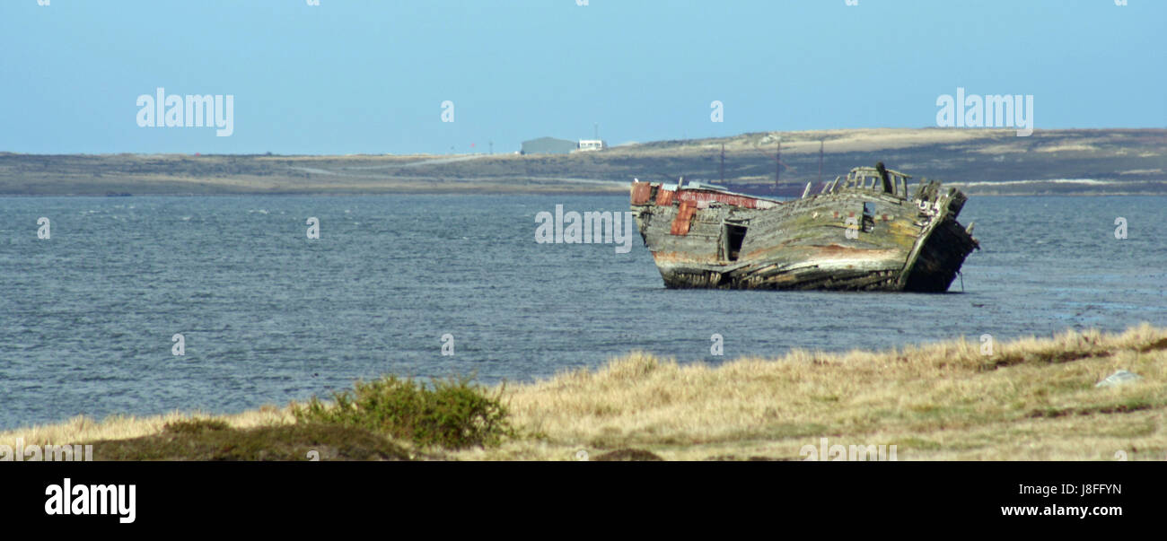 Falkland Islands - Wreck of the Jhelum Stock Photo - Alamy