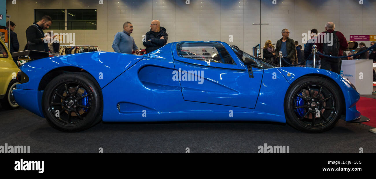 STUTTGART, GERMANY - MARCH 04, 2017: Sports car Kaiserova C12 Spyder ...