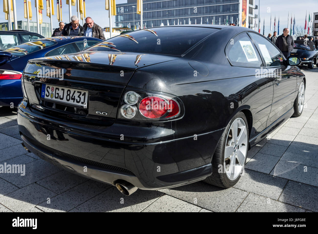 Muscle car Pontiac GTO (Fourth generation), 2006. Rear view. Europe's ...