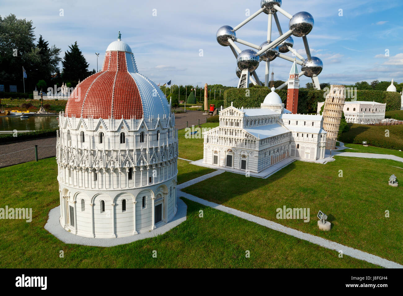 Brussels belgium atomium mini europe hi-res stock photography and ...