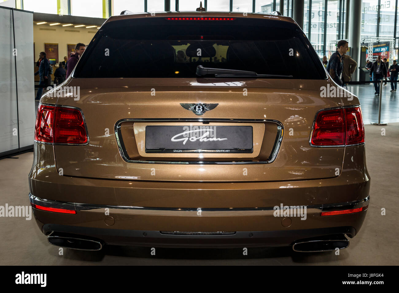 STUTTGART, GERMANY - MARCH 04, 2017: Large luxury crossover SUV Bentley ...