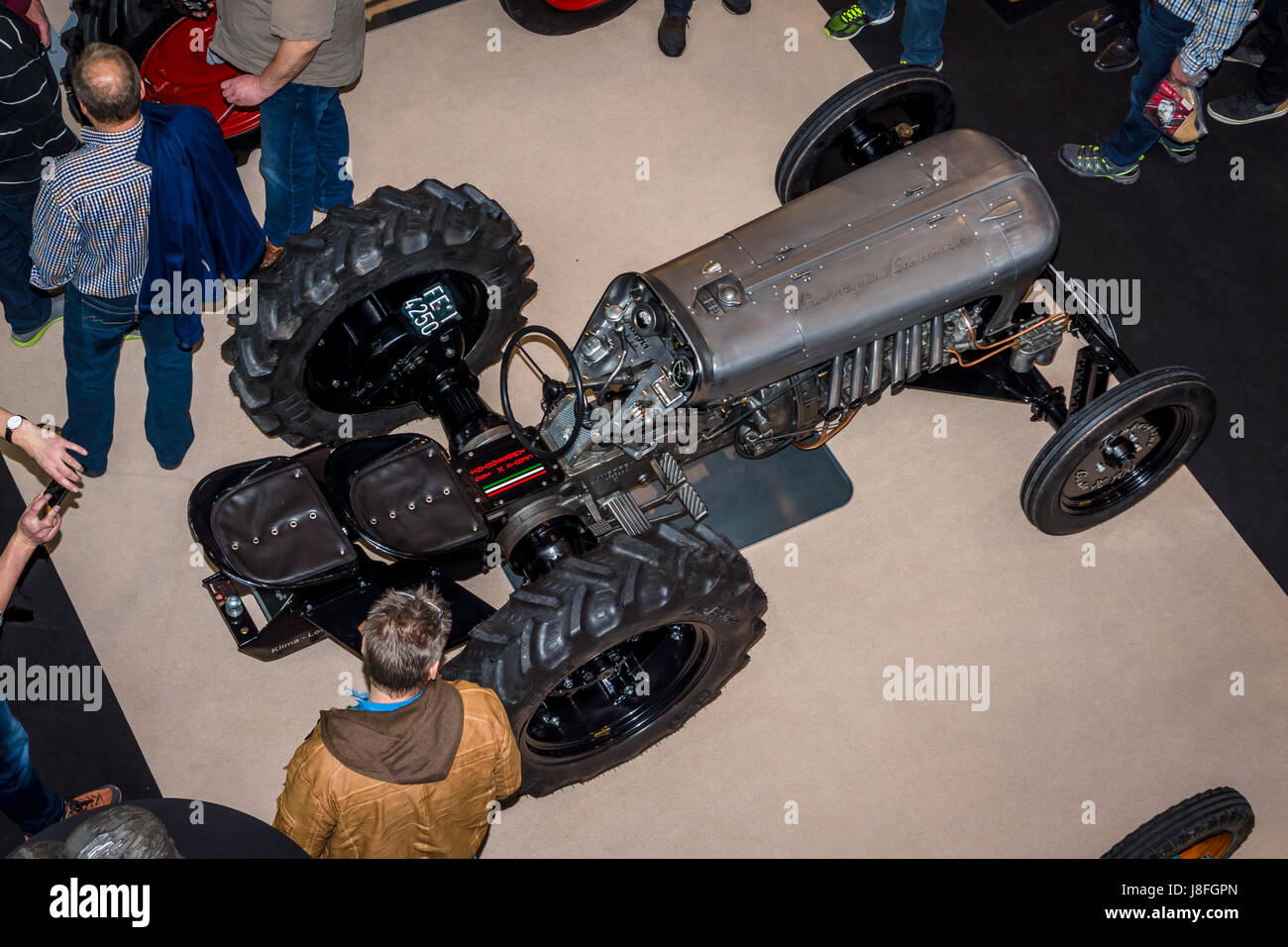 STUTTGART, GERMANY - MARCH 04, 2017: Tractor Lamborghini, 1965. View ...