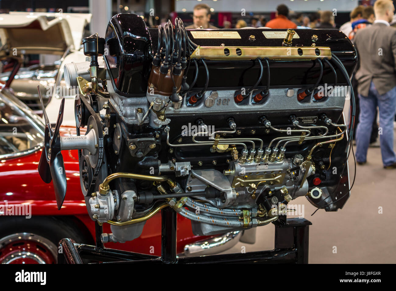 STUTTGART; GERMANY - MARCH 04; 2017: Mercedes-Benz M186 engine; 1951 ...