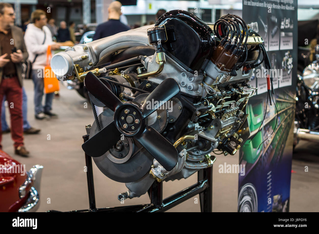 STUTTGART; GERMANY - MARCH 04; 2017: Mercedes-Benz M186 engine; 1951 ...