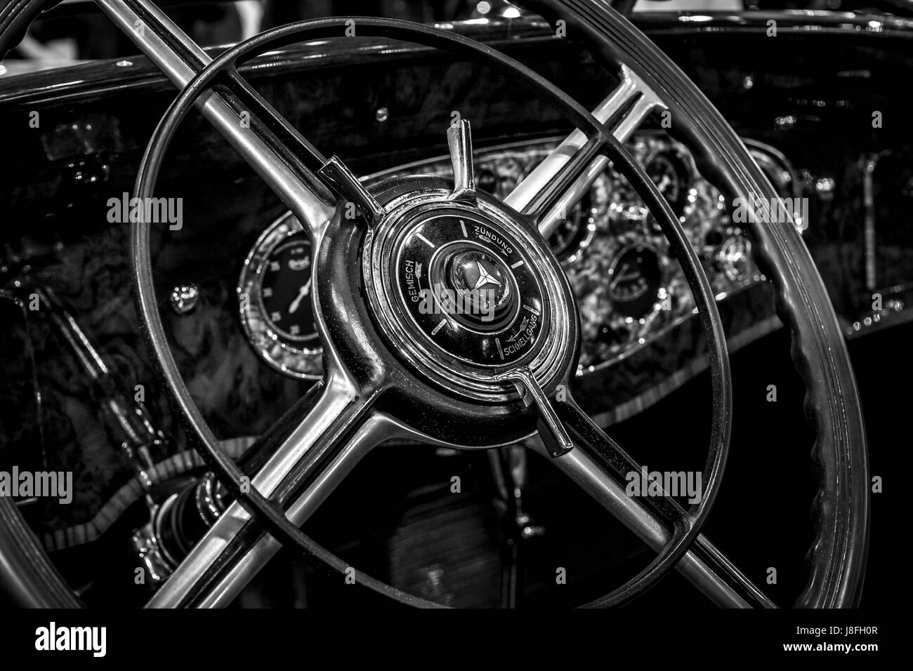 STUTTGART, GERMANY - MARCH 04, 2017: Interior of the Mercedes-Benz 770K ...