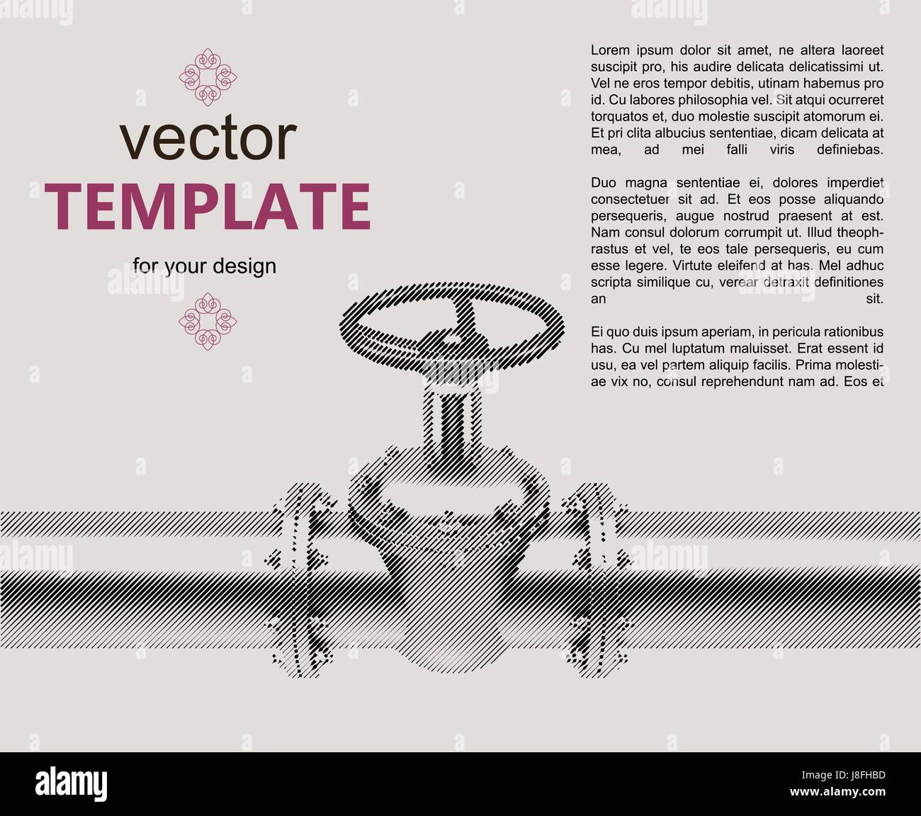 Gas distribution pipes Stock Vector Images - Alamy