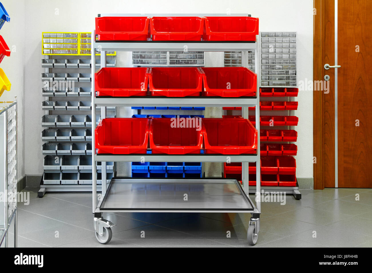 workshop, shelf, rack, storage, inventory, cart, compartment, colour ...