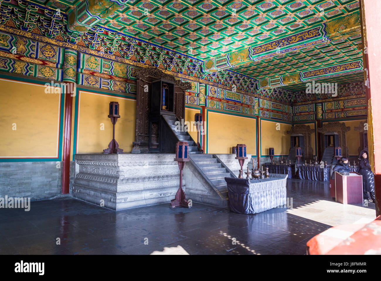 Altar with ritualistic utensils, Imperial Hall of Heaven, the Heavenly ...