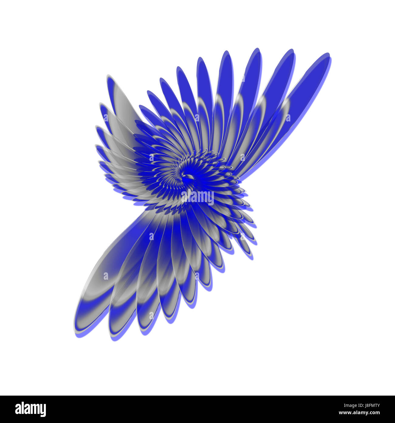 blue, graphic, illustration, spiral, abstract, feather, logo ...