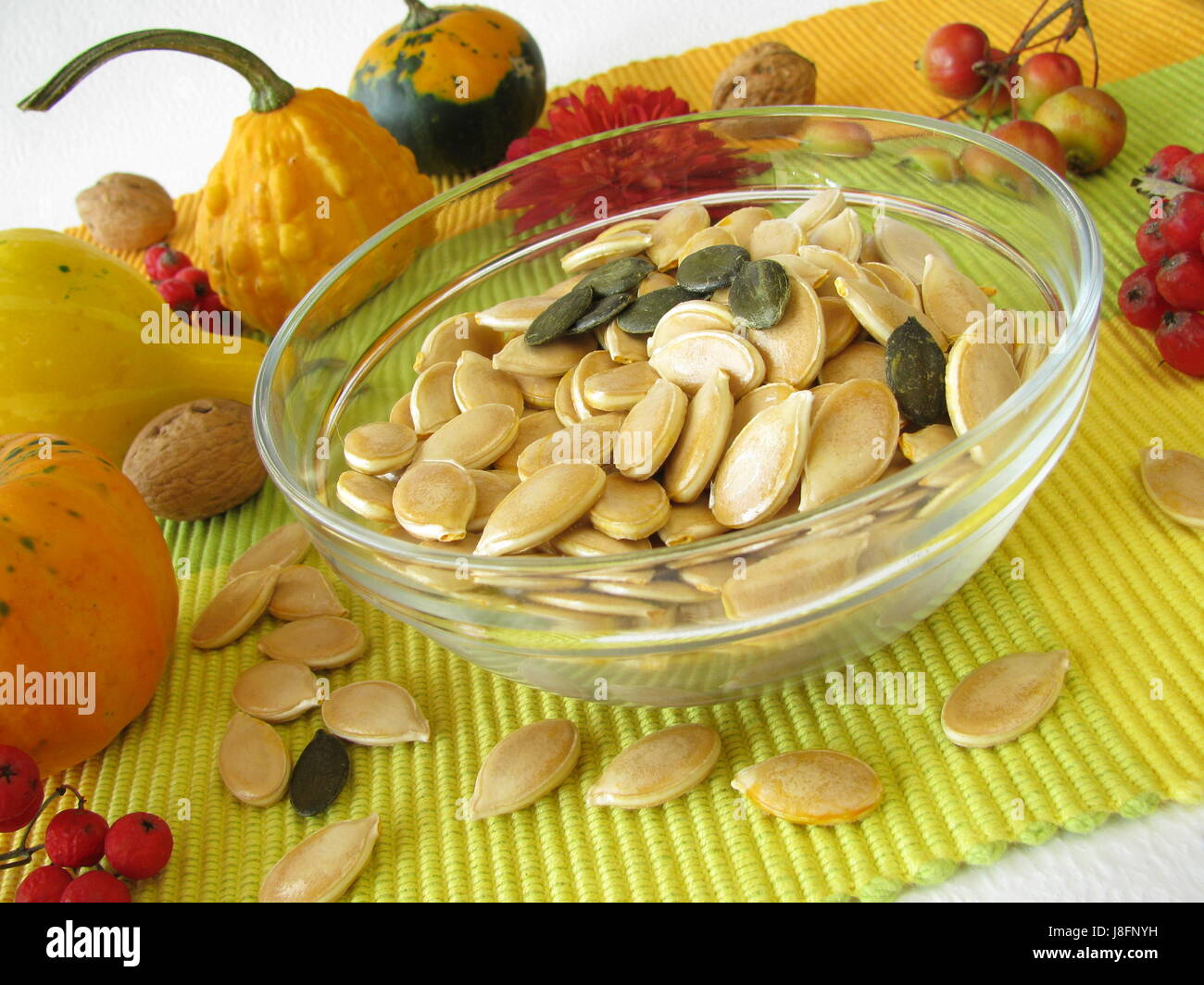 dried pumpkin seeds with shell Stock Photo - Alamy