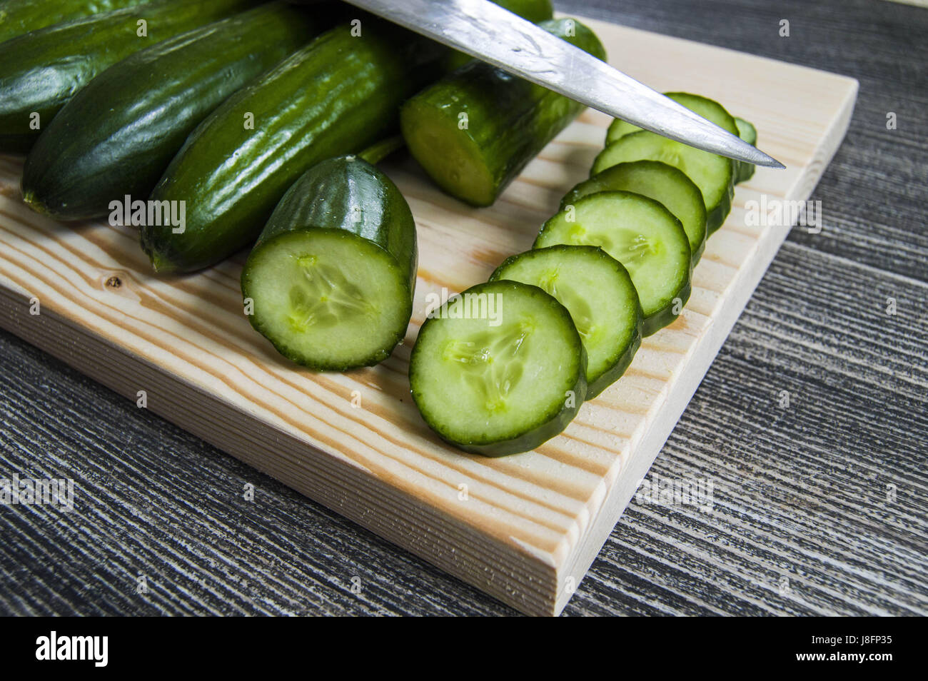 Perfect cucumber pictures for making salad and cucumber Stock Photo - Alamy