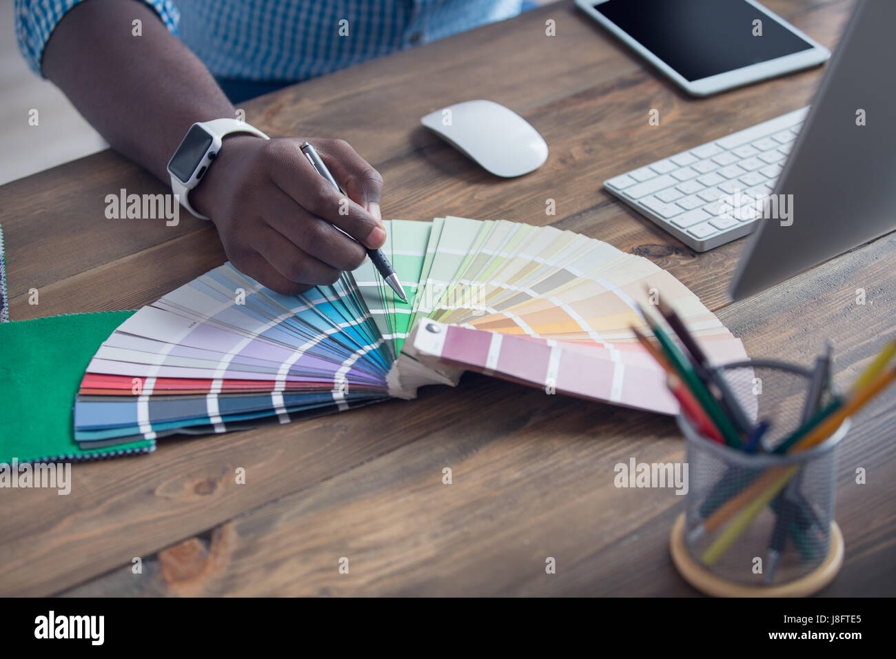 Young african man working in the office business Stock Photo - Alamy