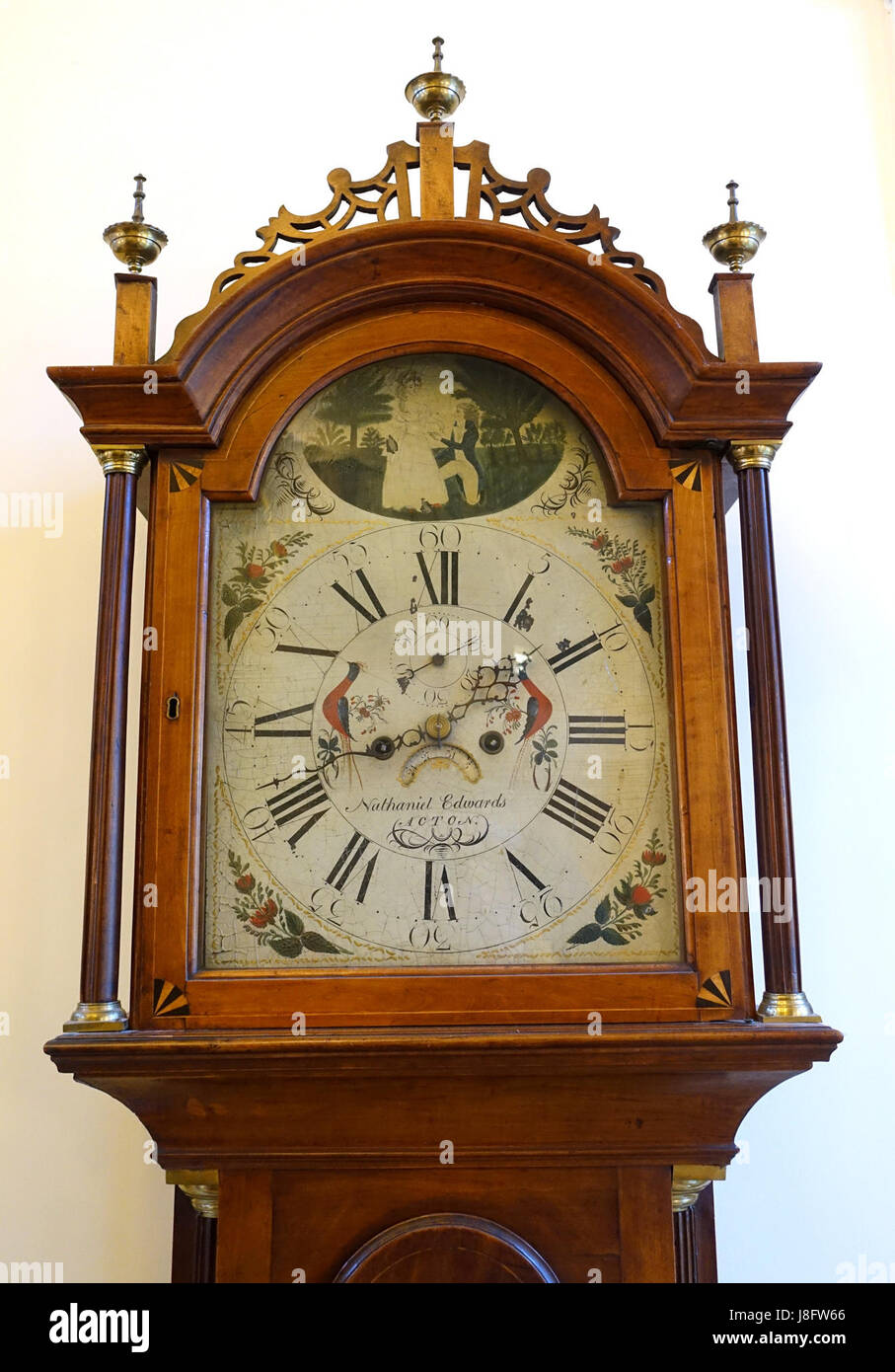 This longcase clock, created by Nathaniel Edwards, is part of the ...