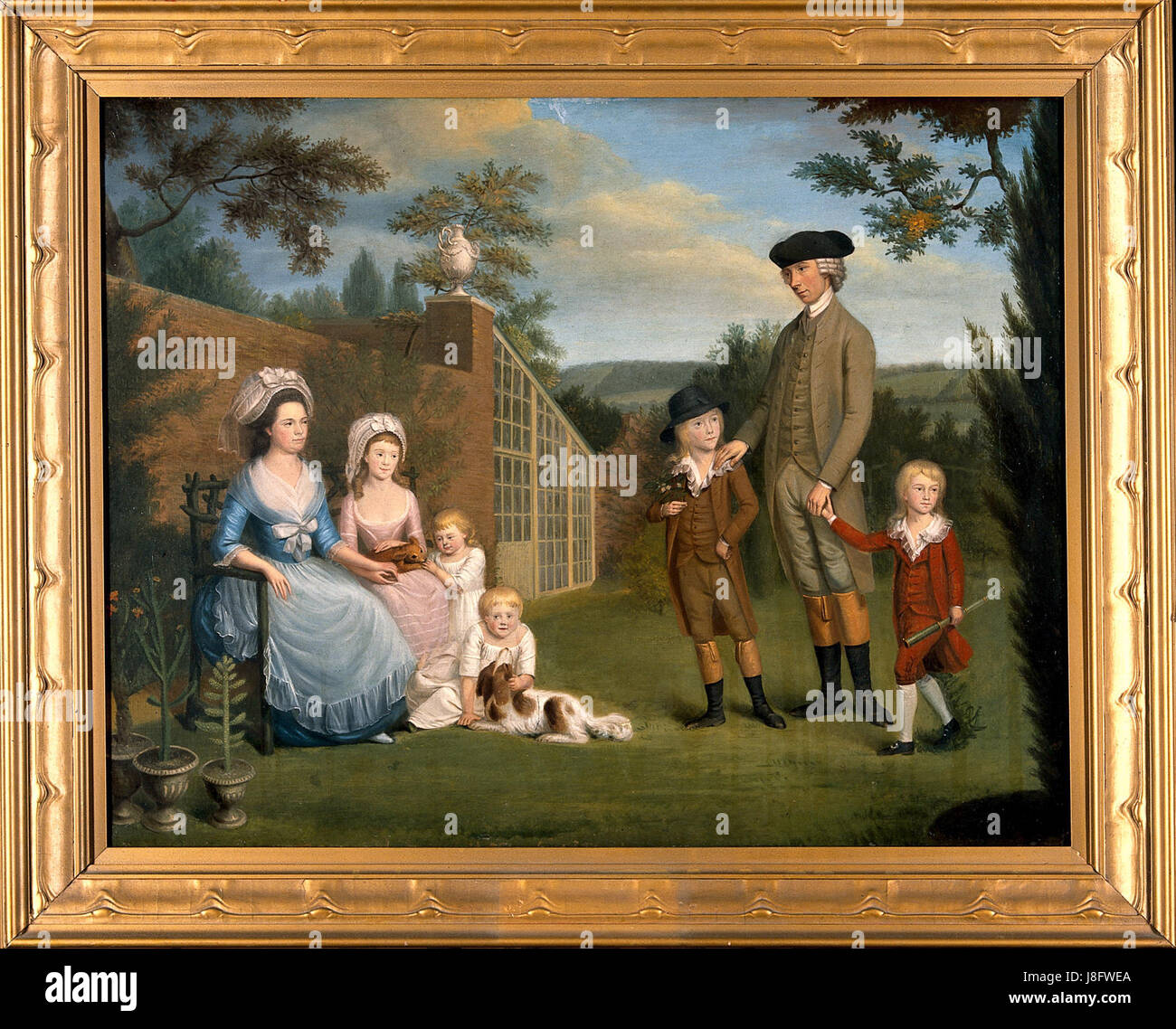 John Coakley Lettsom (1733 1810), physician, with his family Wellcome ...