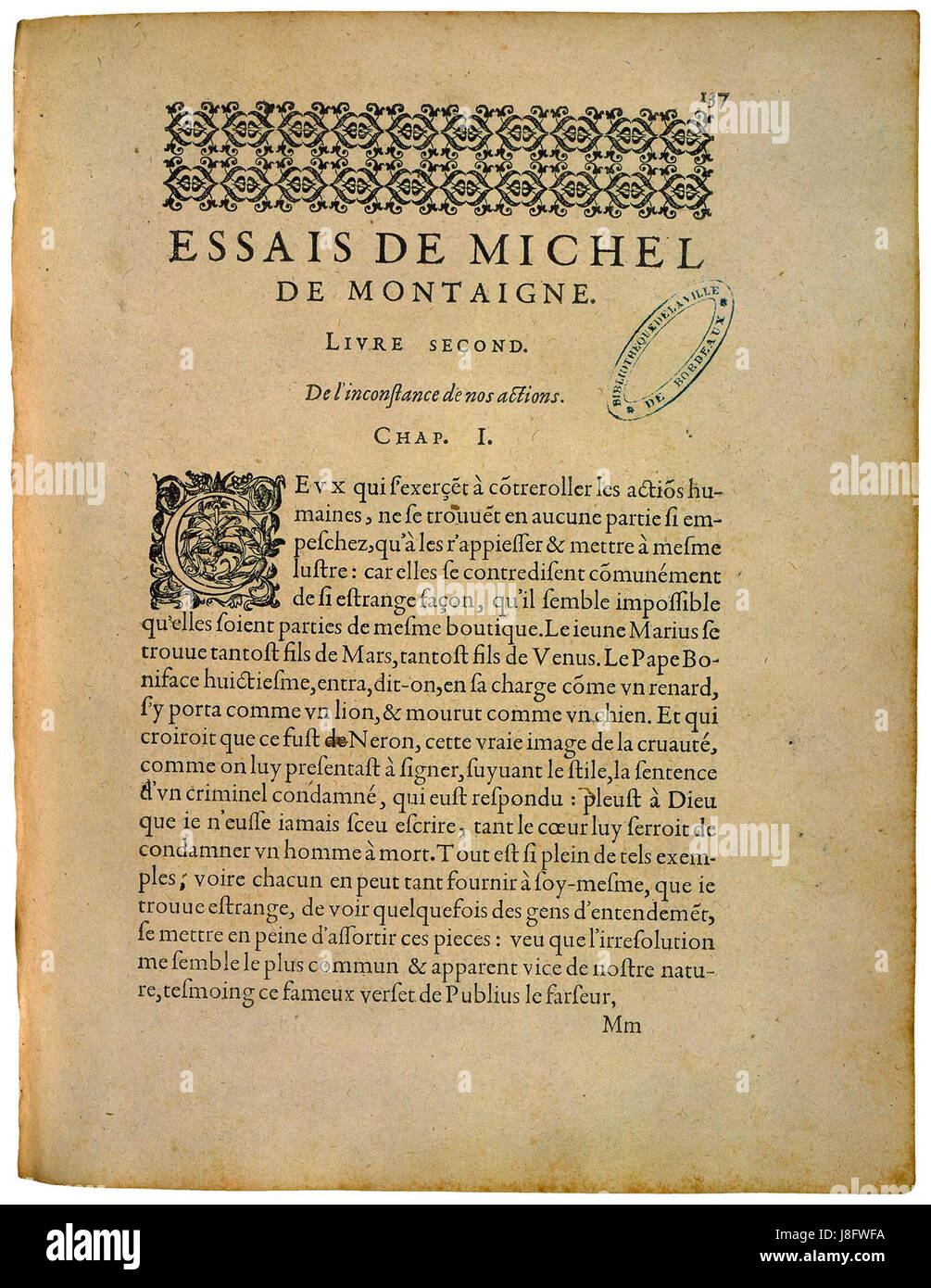 'Essais Livre 2' is a philosophical work by Michel de Montaigne, part ...