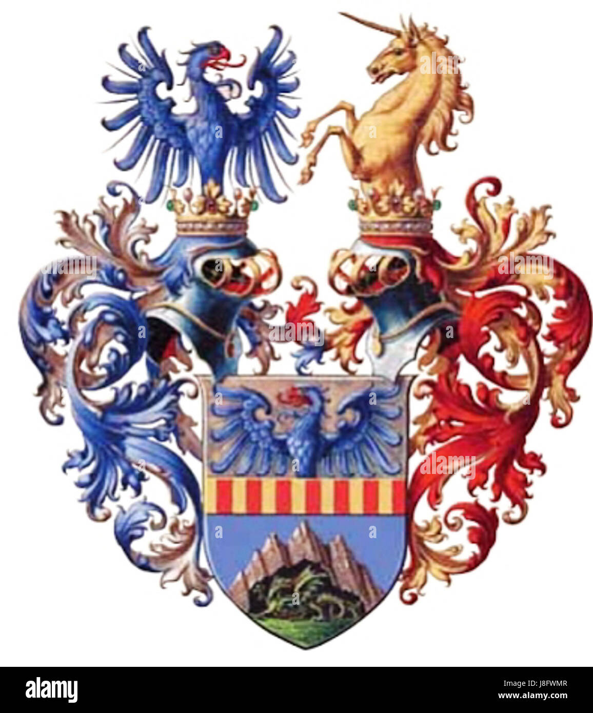 The coat of arms of Josip Gorup of the Slavinj family represents a ...