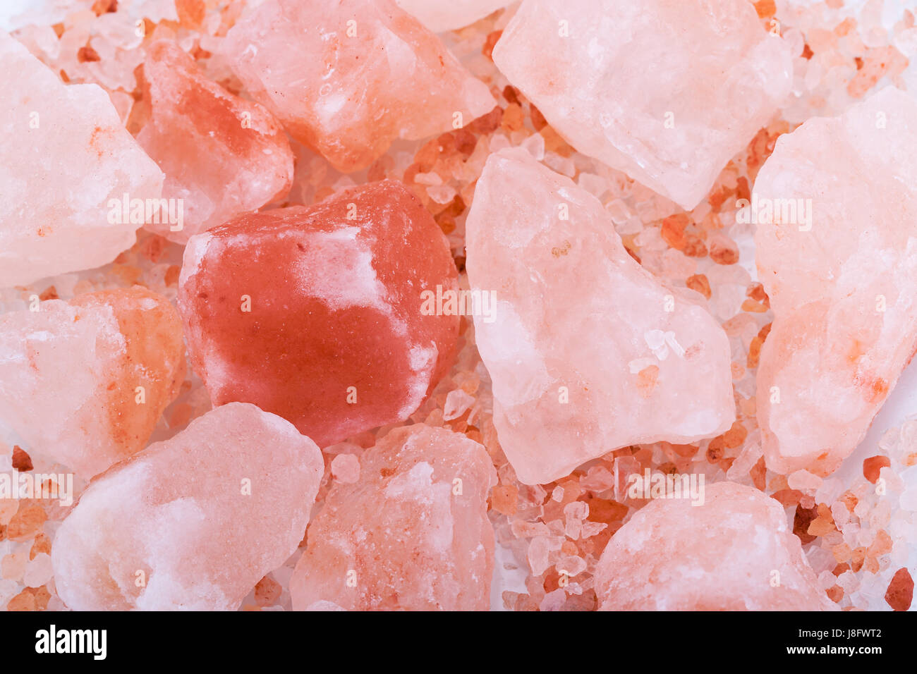 Himalayan Pink rock Salt Background Stock Photo - Alamy