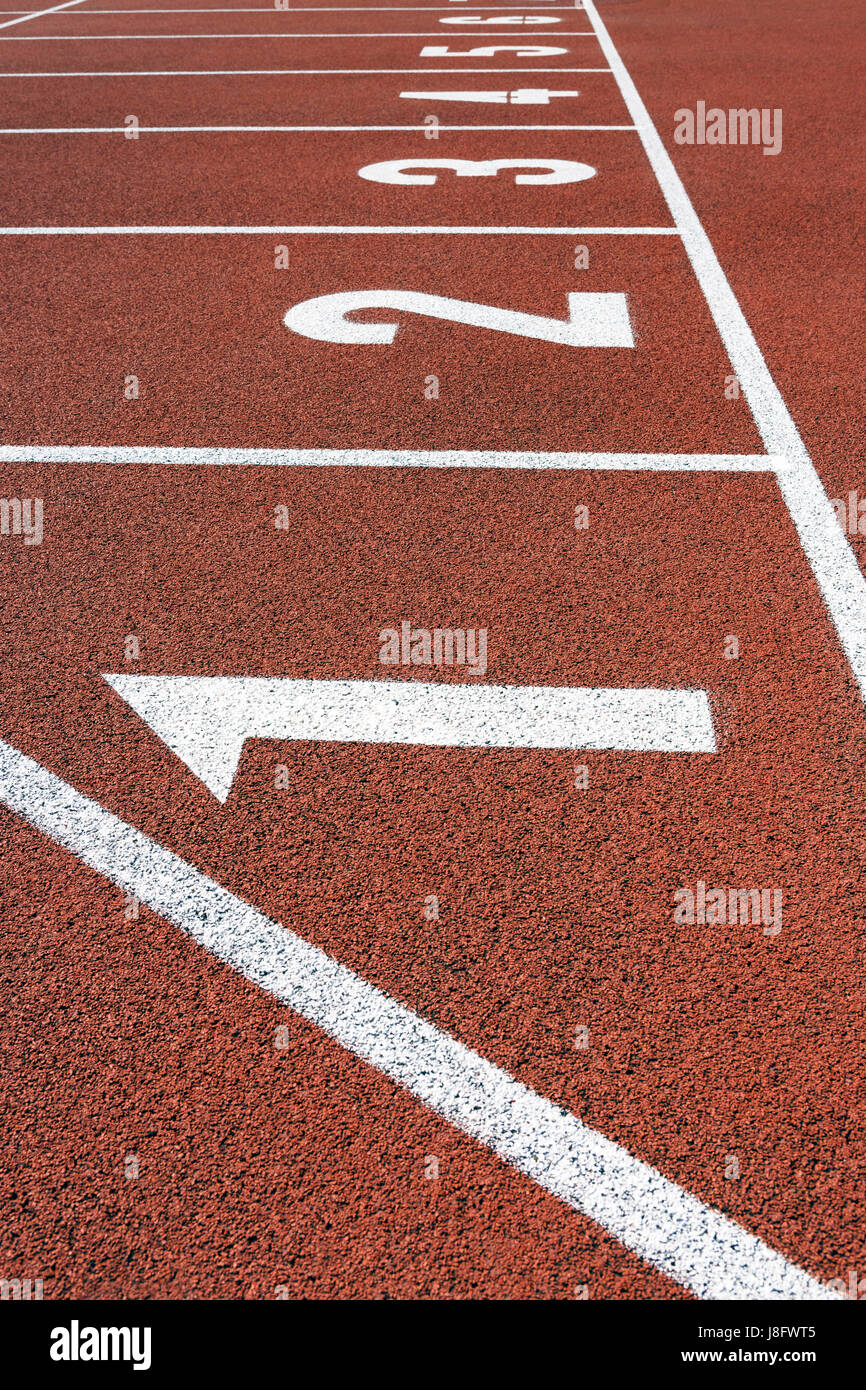 Running Track Start Stock Photo - Alamy