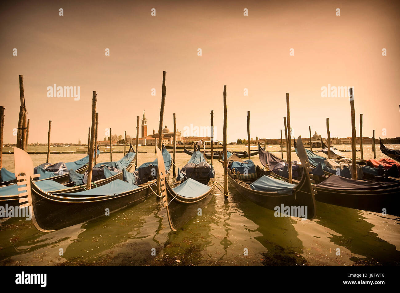 sunset, venice, gondola, italian, boat, italy, rowing boat, sailing ...