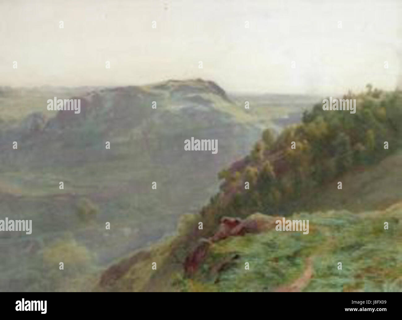 Mary Forster Valley Scene 19th century Stock Photo - Alamy