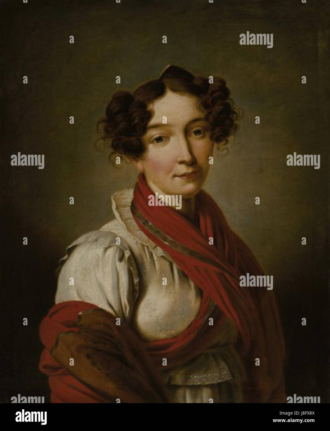 This portrait depicts Ekaterina Golitsyna, a member of Russian nobility ...