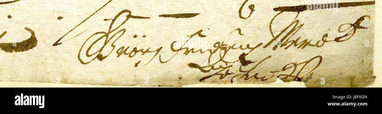 This document contains the signature of Georg Friedrich Merck, a ...