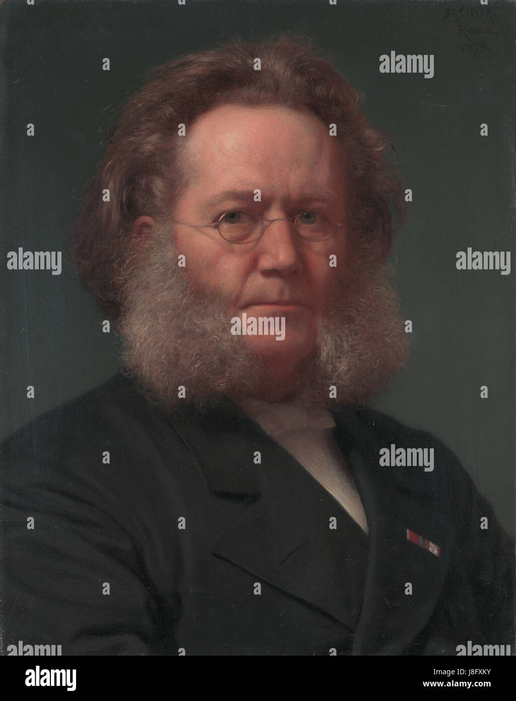 Henrik Ibsen, by Henrik Olrik Stock Photo - Alamy