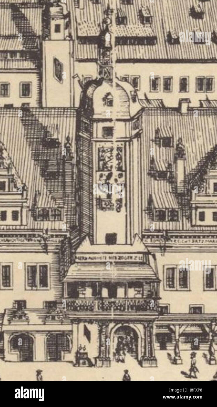 The Leipzig Rathausturm, built in 1712, is a historic tower with a balcony offering a panoramic ...
