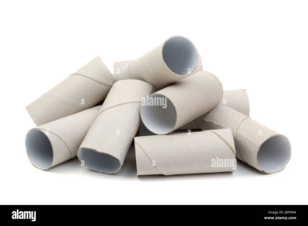 Empty Toilet Paper Roll Stock Photo - Alamy