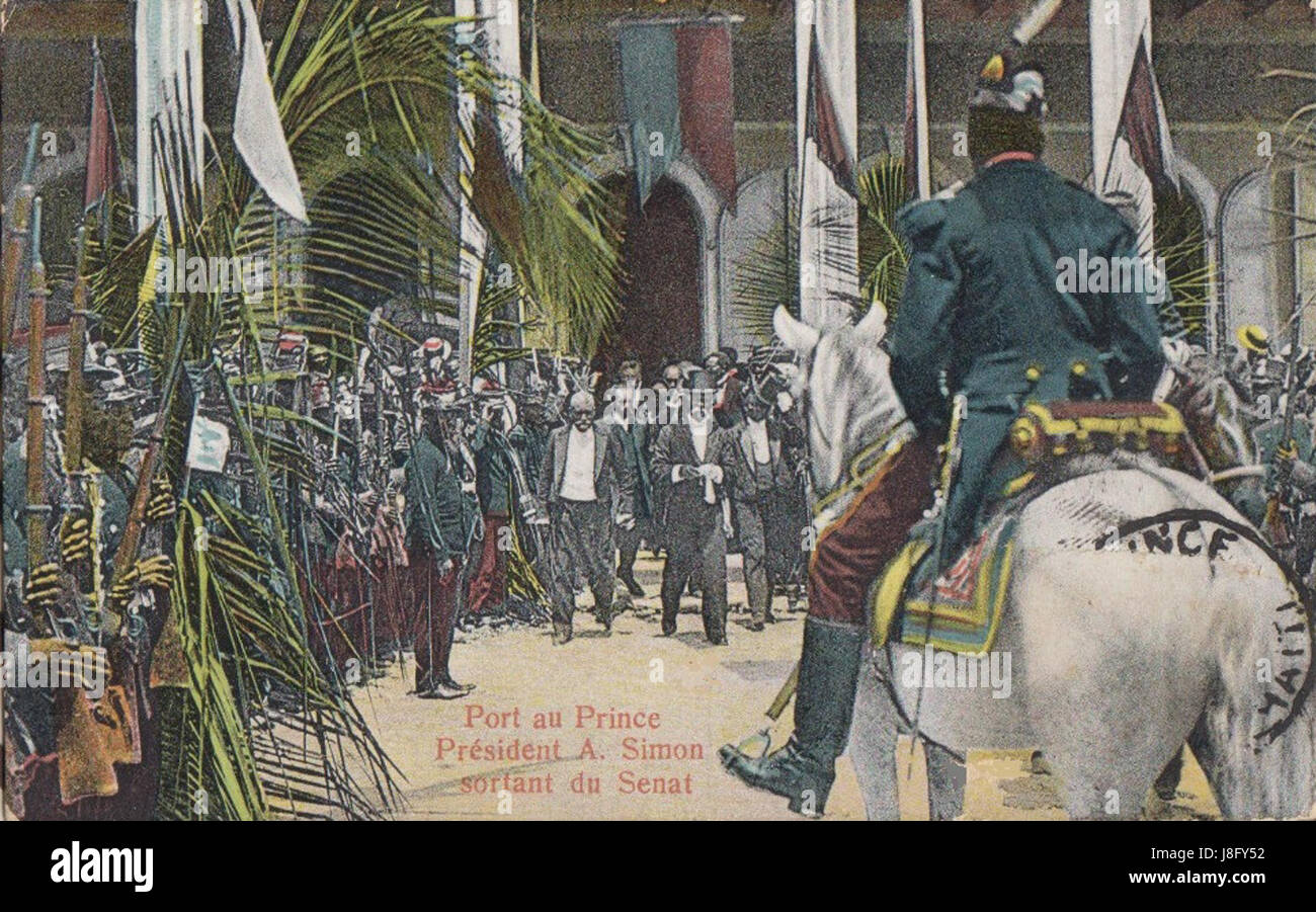 Haiti Pres. Antoine Simon 1908 Stock Photo - Alamy