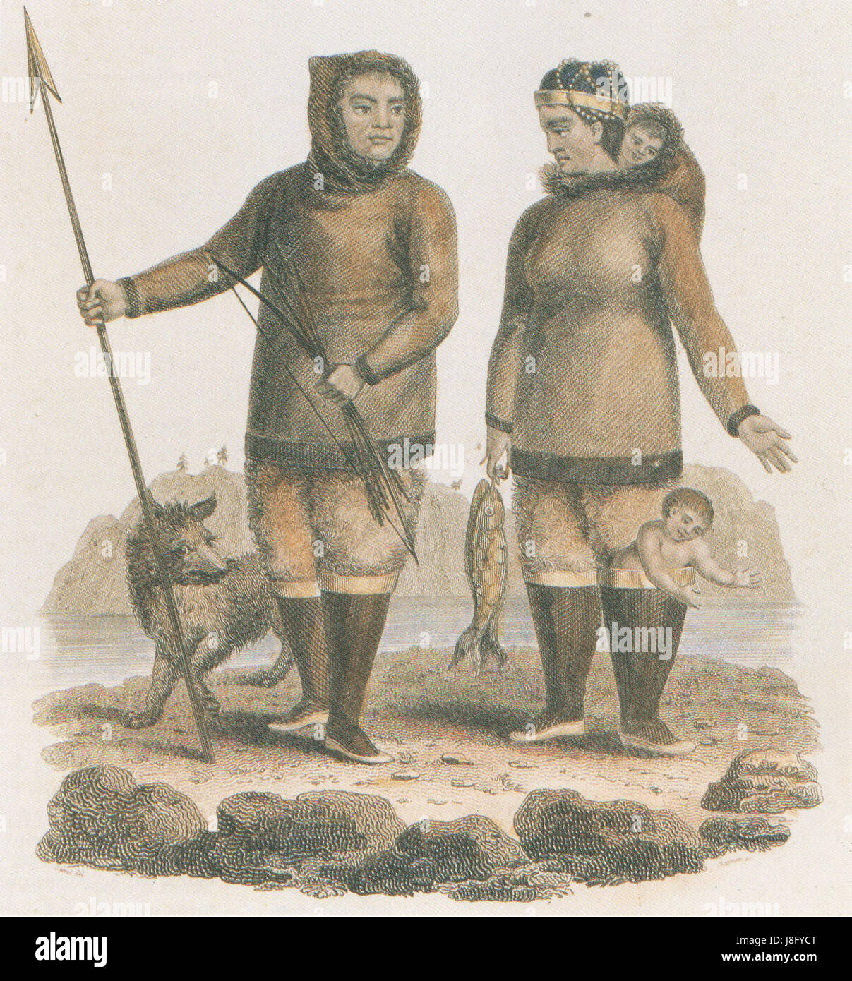 'Labrador Eskimoindianer' (Labrador Eskimo Indians) is based on reports ...