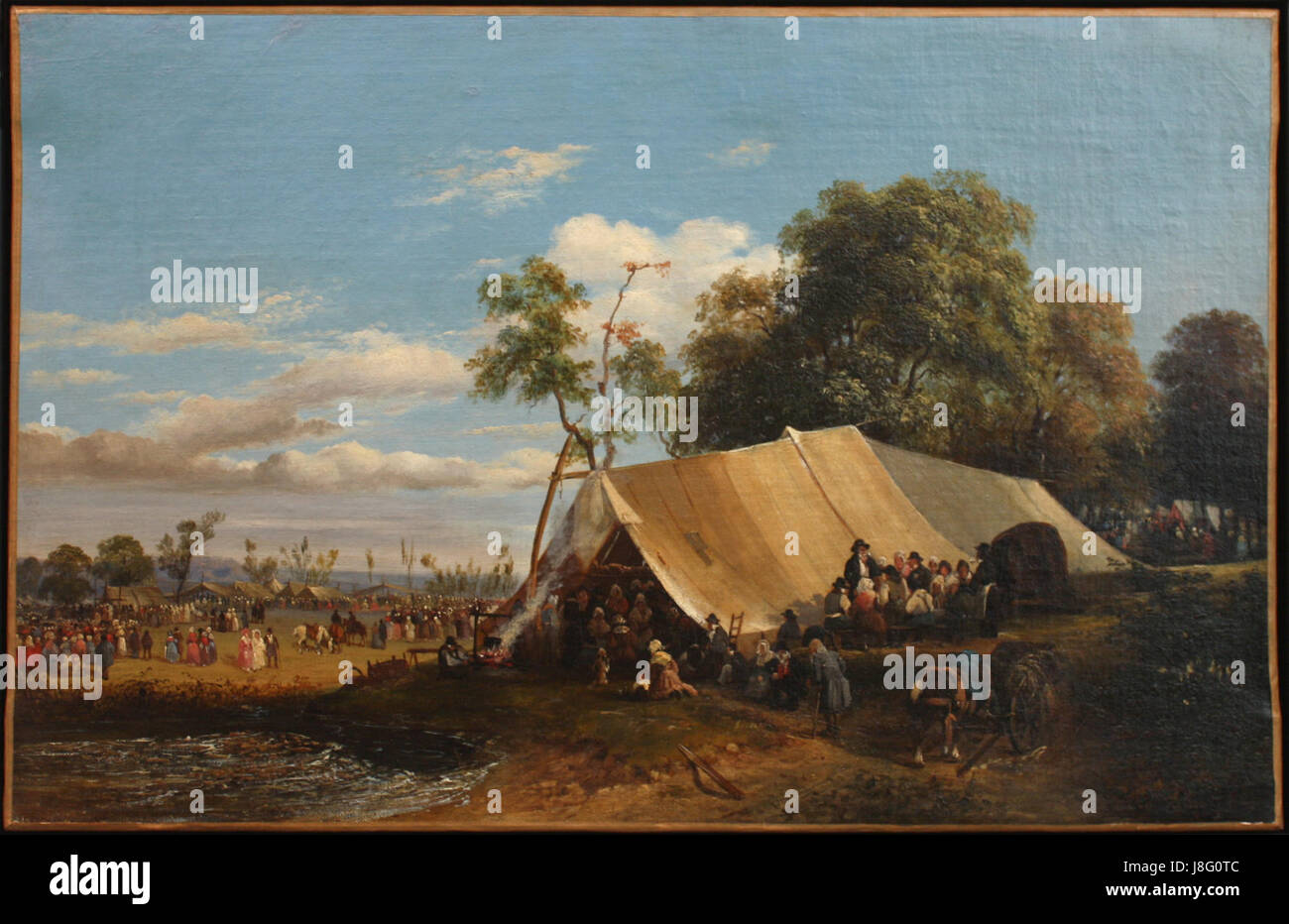 'La foire de Beaucroissant' is an 1845 French lithograph depicting a ...