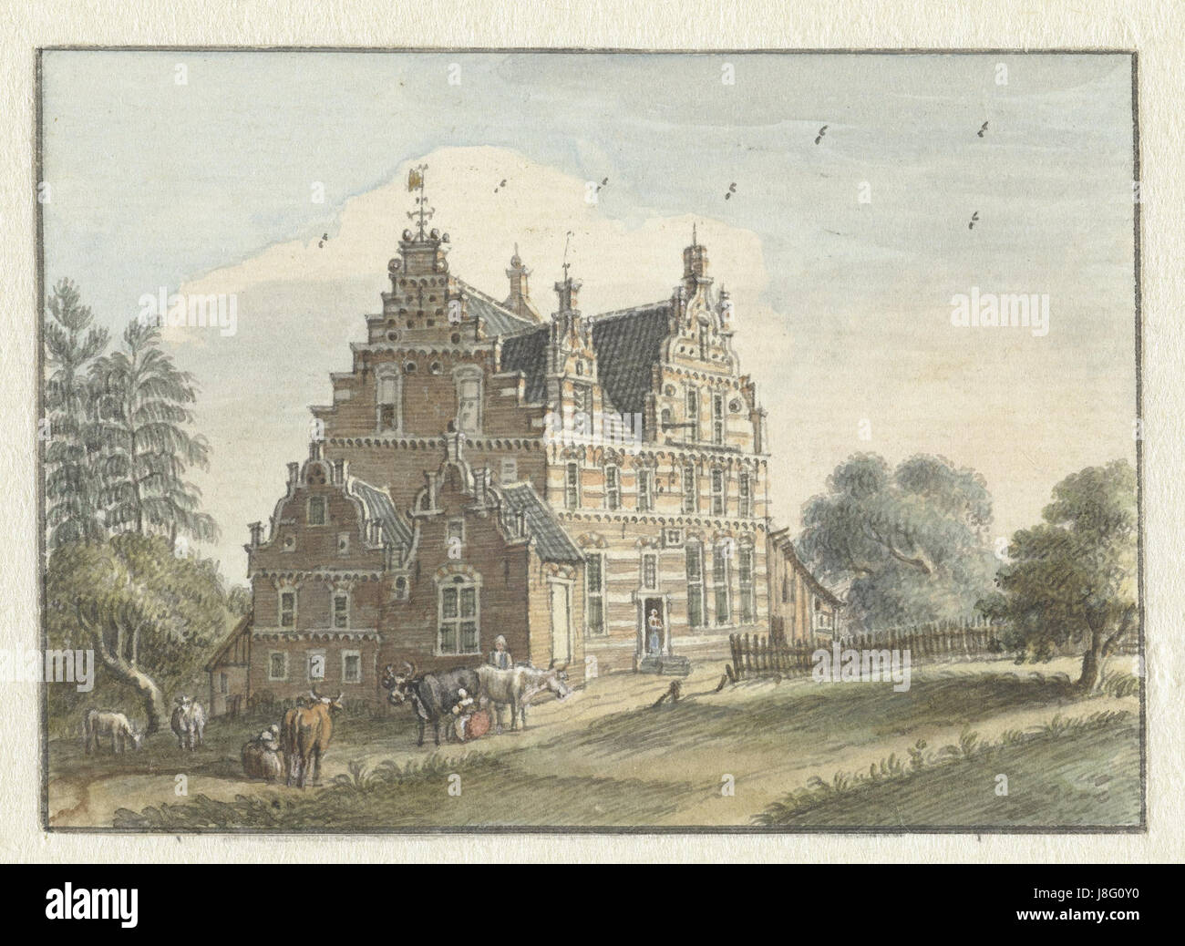Huis Den Dam Eefde (1748 Stock Photo - Alamy