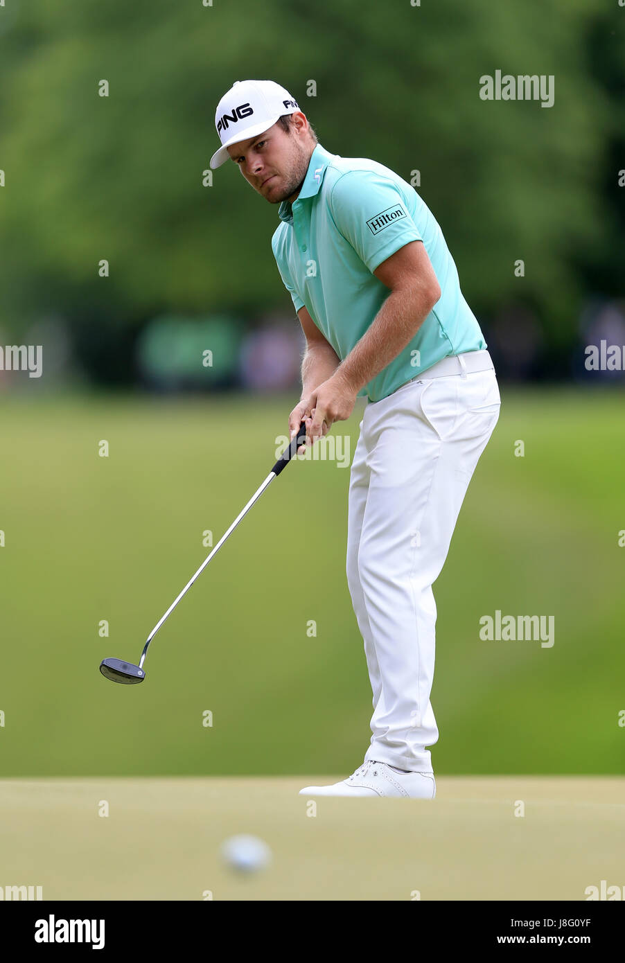 England's Tyrrell Hatton during day four of the 2017 BMW PGA ...