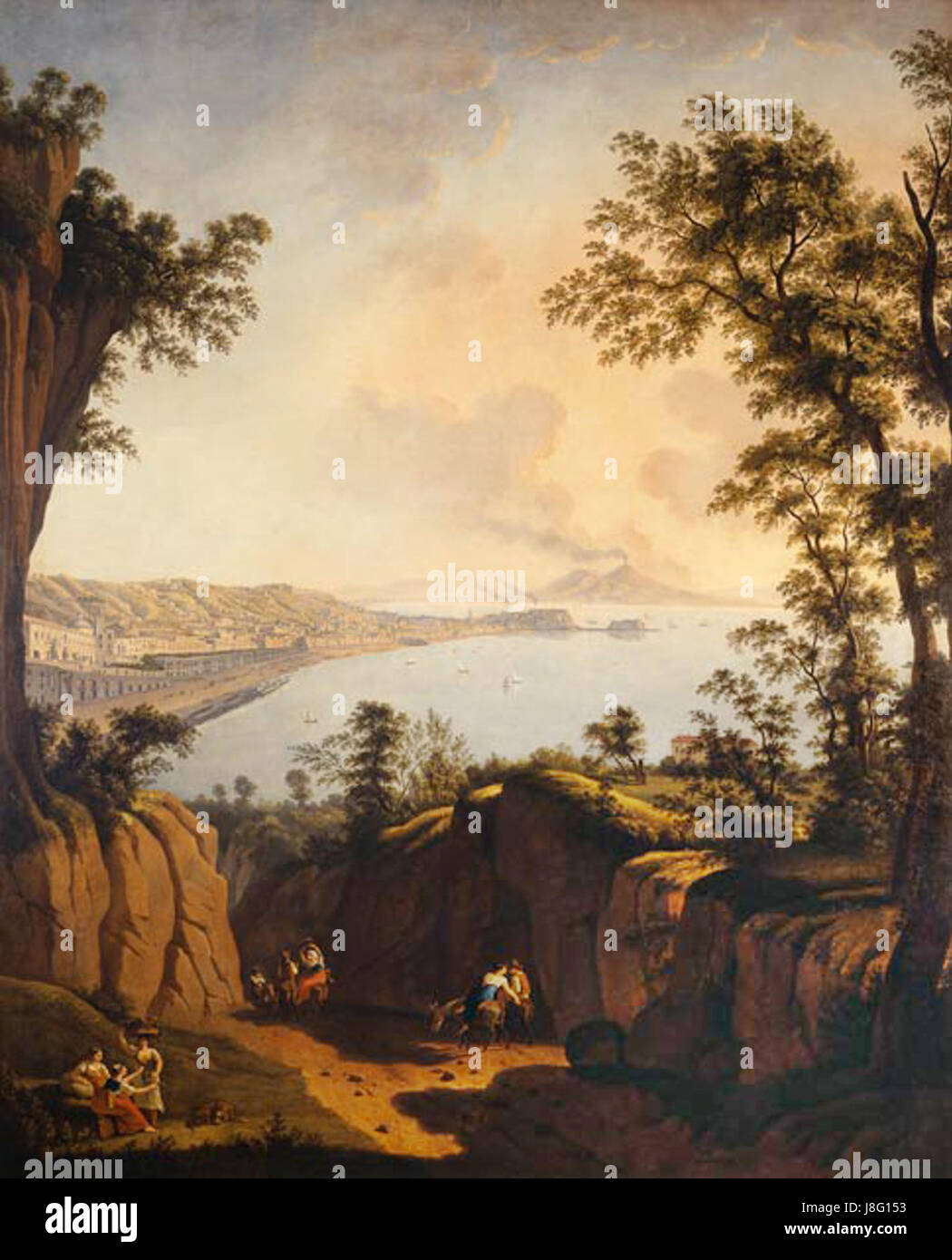 Ludwig Philipp Strack's 'Der Golf von Neapel mit Blick auf den Vesuv ...