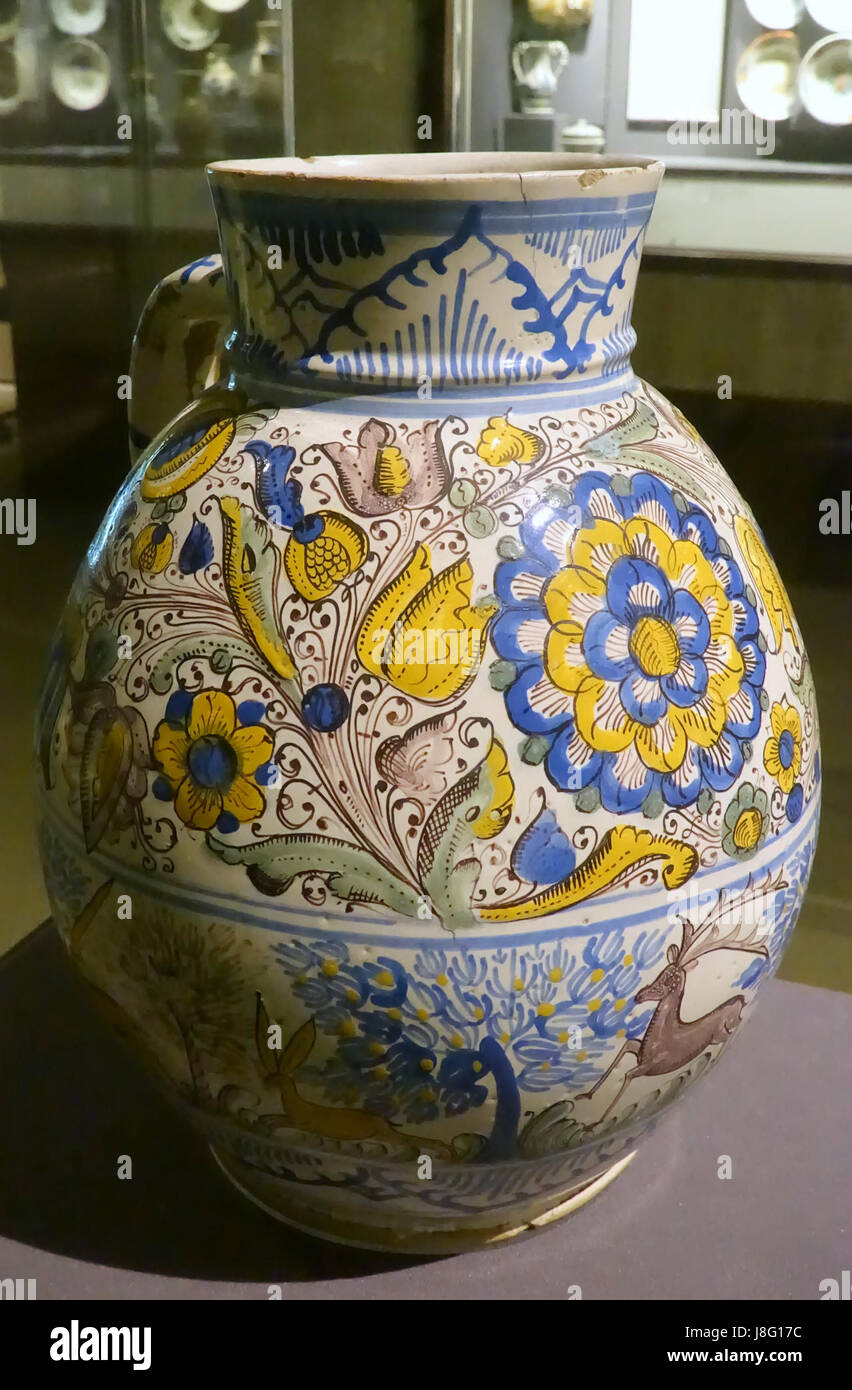 This 1697 Haban jug from Slovakia is a piece of faience pottery housed ...