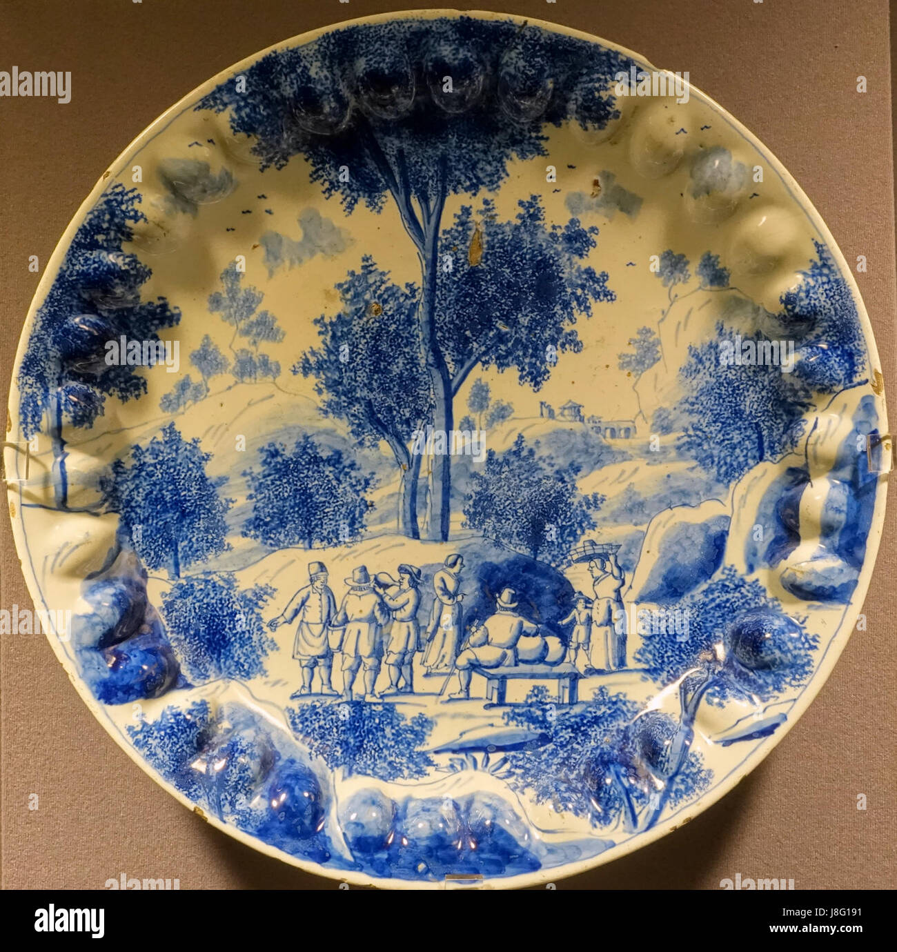 This dish, created by the de Roos Factory in Delft, Netherlands during ...