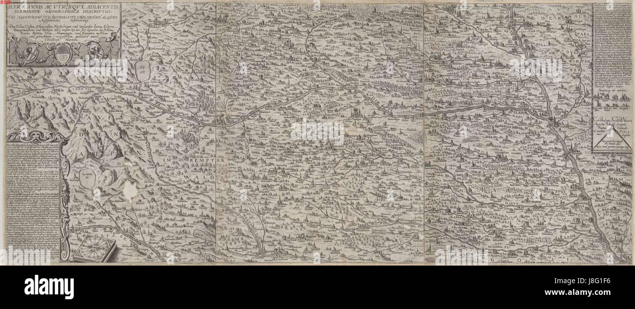 This title refers to a historical map created in 1619 by Hurter ...