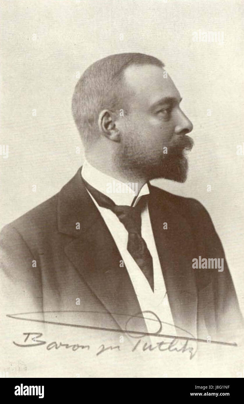 Portrait of Joachim Gans zu Putlitz (1860â€“1922), a prominent German ...