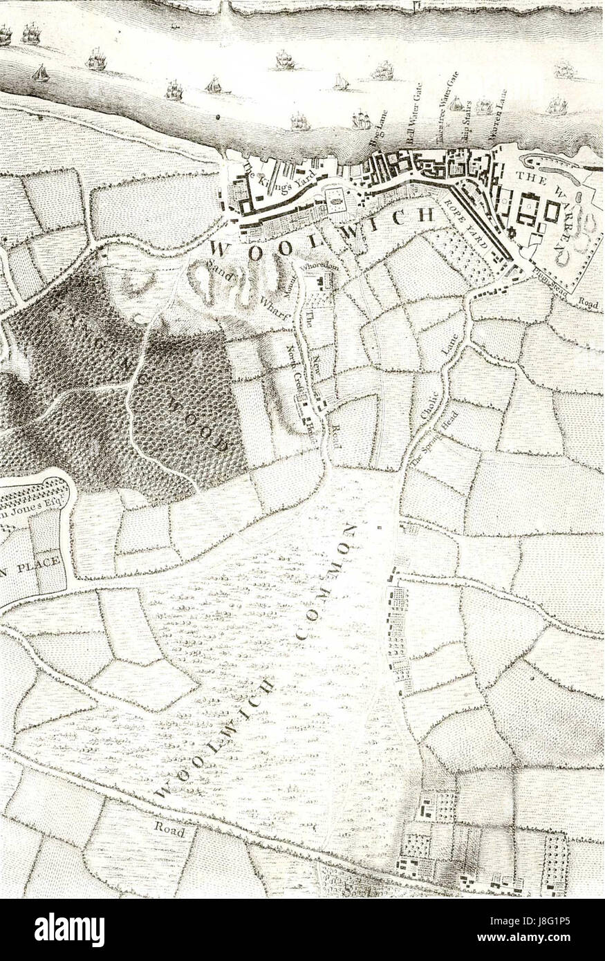 Woolwich map hi-res stock photography and images - Alamy