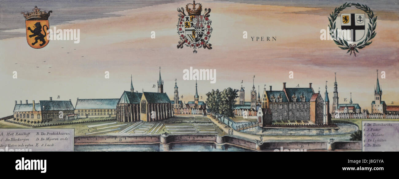 Map of ieper hi-res stock photography and images - Alamy