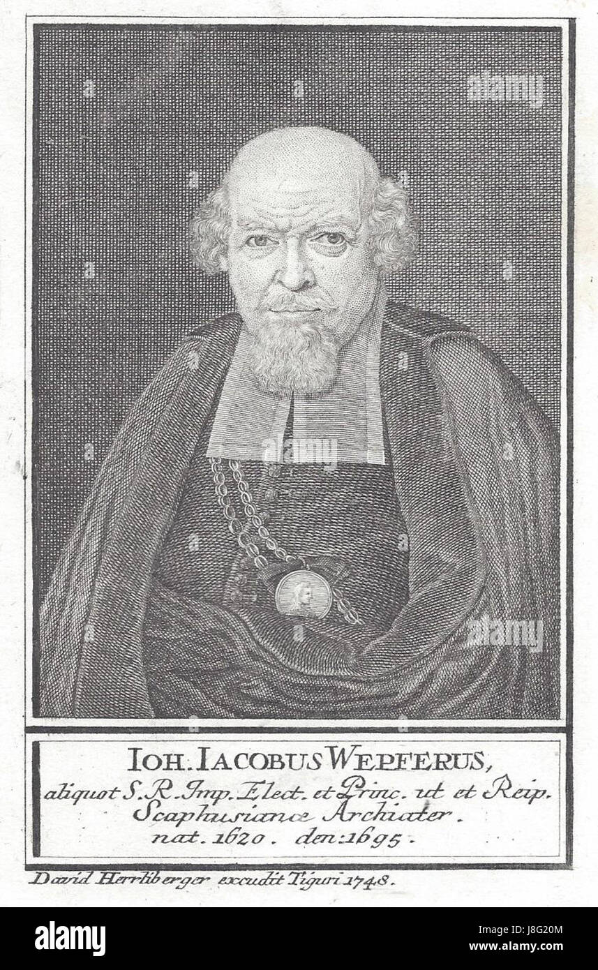 Johann Jakob Wepfer was a Swiss physician and scientist known for his ...